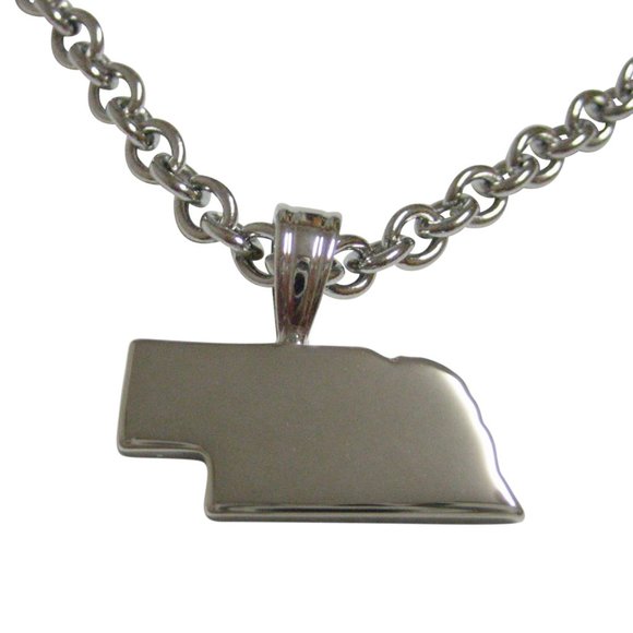 Kiola Designs | Jewelry | Nebraska State Map Shape Pendant Necklace ...
